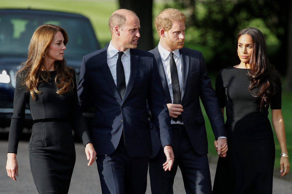 The Prince and Princess of Wales are joined by Prince Harry and Meghan on Windsor walkabout
